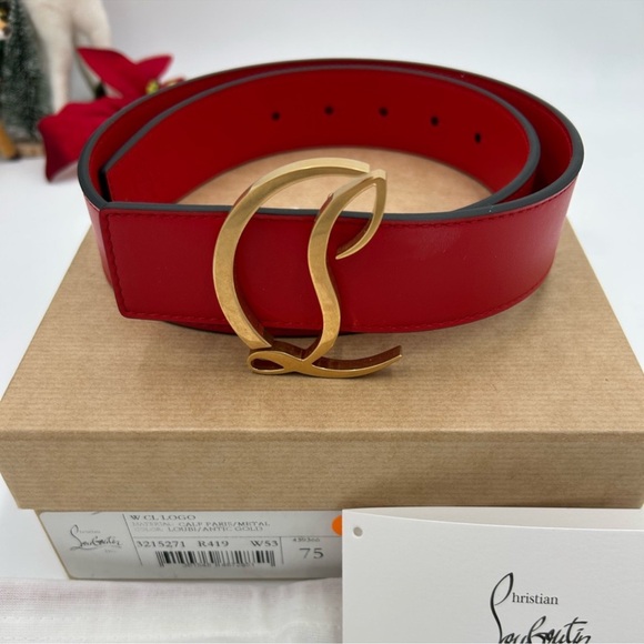 Christian Louboutin | Accessories | Womens Christian Louboutin Calf ...